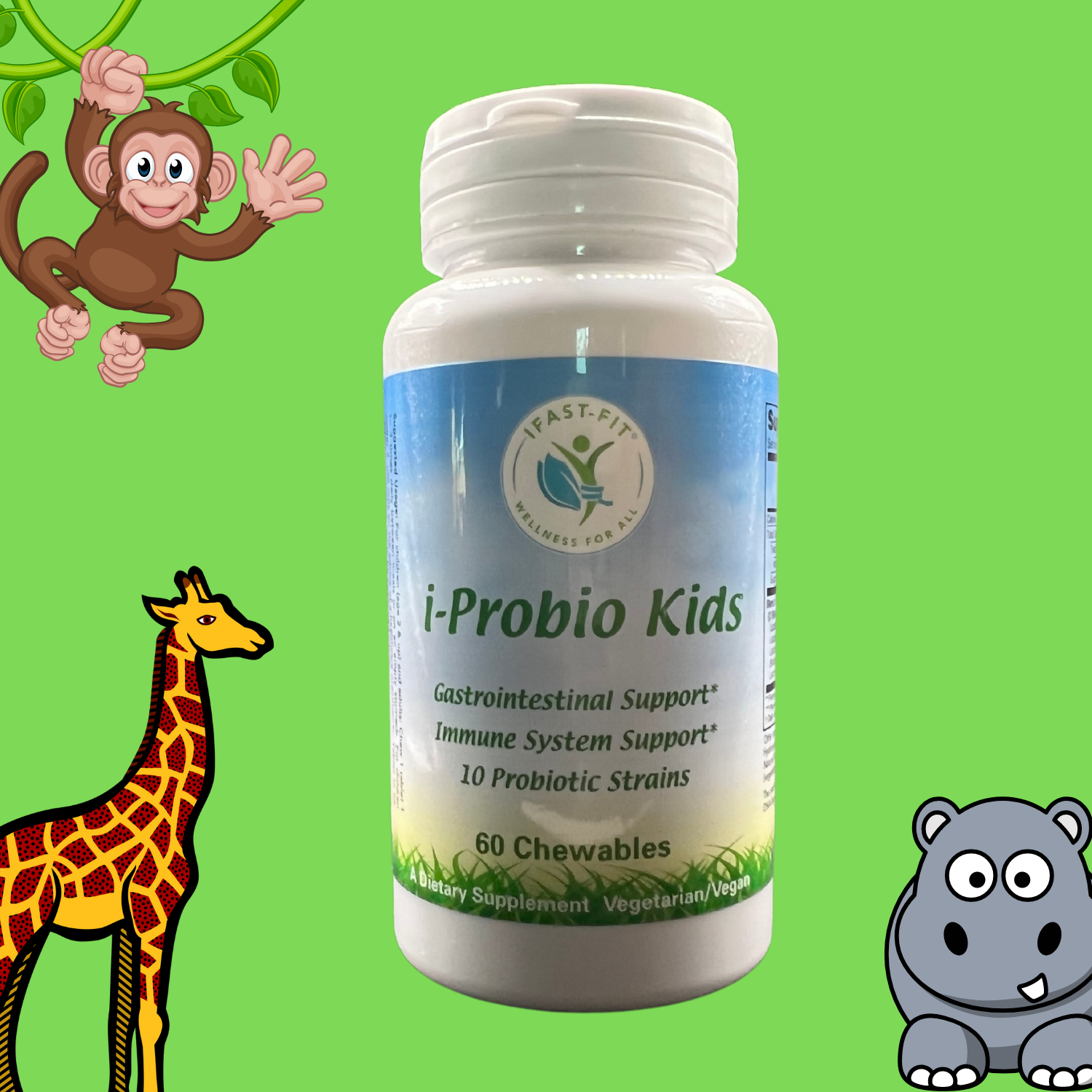 i-probio Probiotico Para ninos 2 billones / Kids Probiotics 10 strains ...